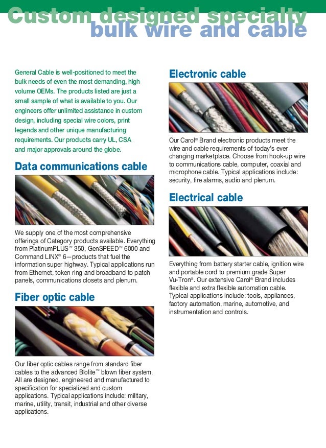 General Cable Wire Harness and Assembly Brochure