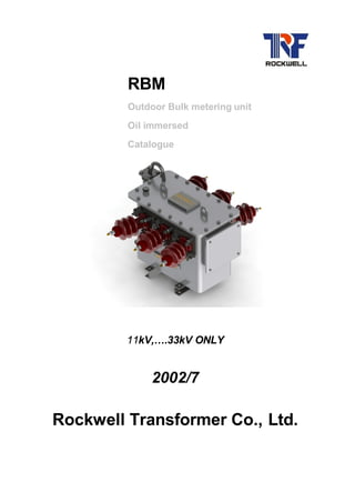 RBM Type Outdoor metering unit catalog | PDF