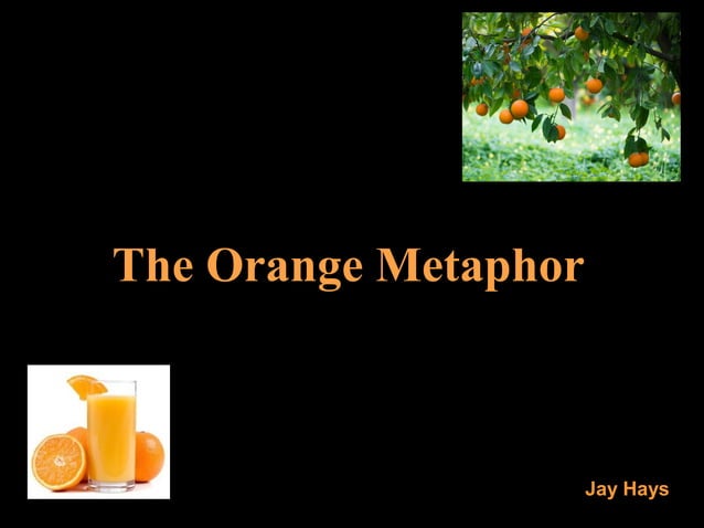 Systems Thinking The Orange Metaphor | PPT