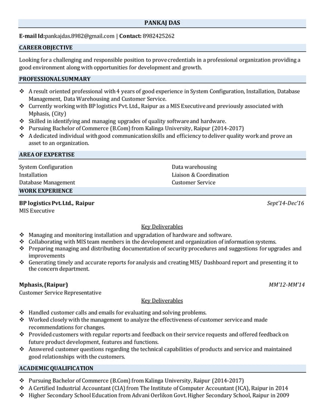 resume_Pankaj _ (1) | PDF