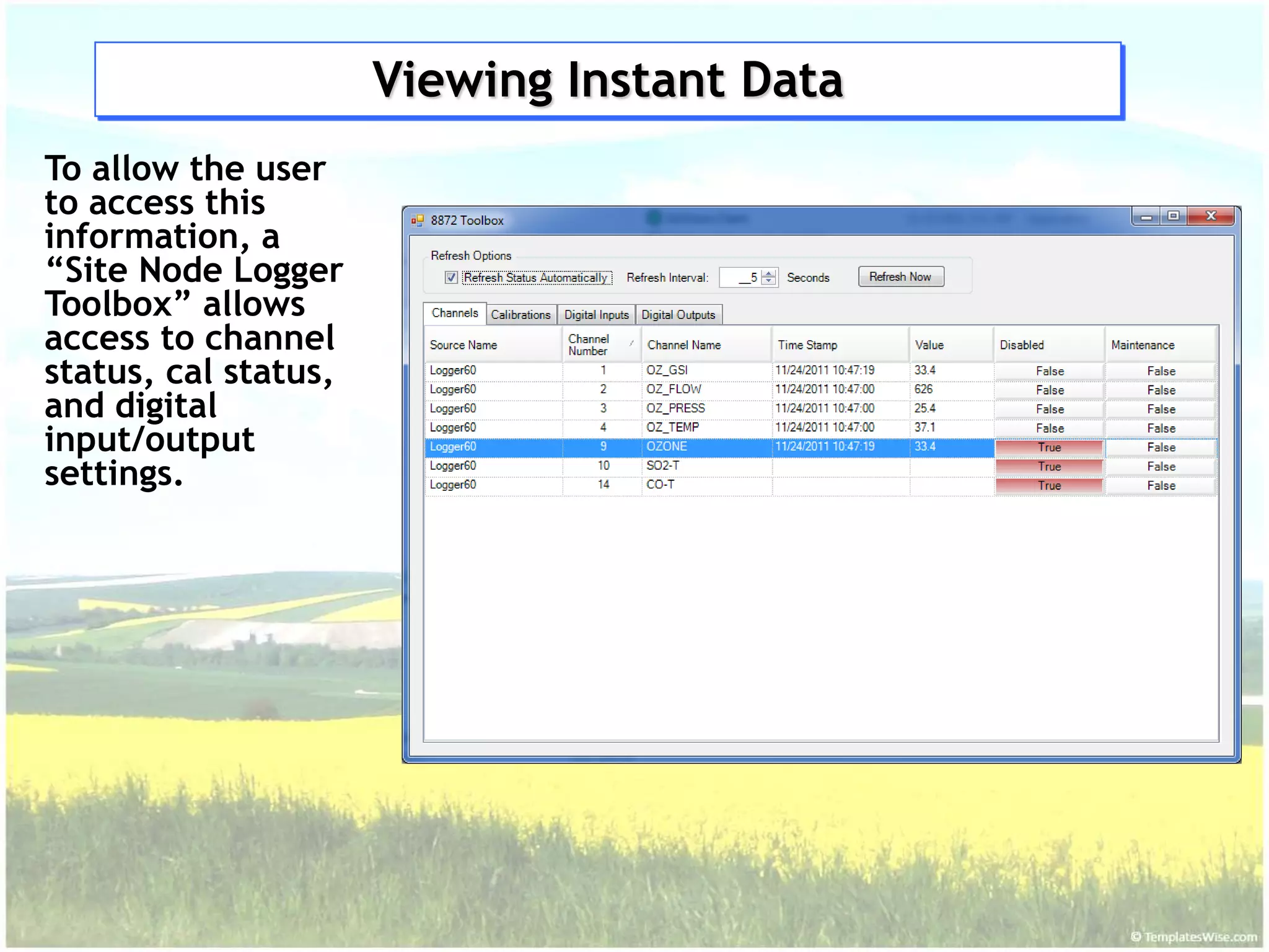 Agilaire 8872 Data Logger | PPTX