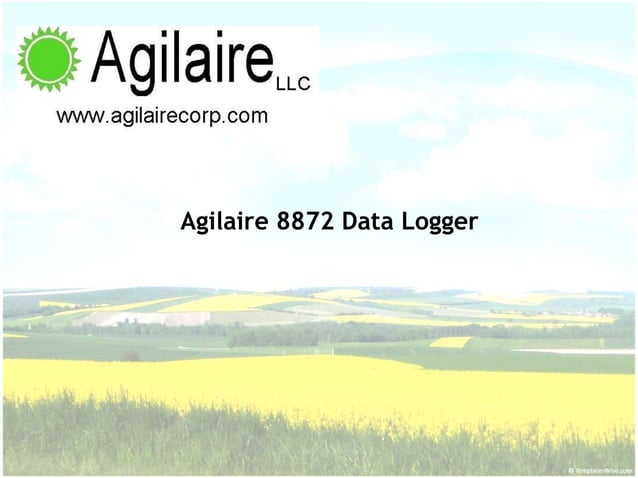 Agilaire 8872 Data Logger | PPTX | Computer Peripherals | Computing