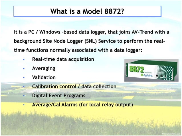 Agilaire 8872 Data Logger | PPTX | Computer Peripherals | Computing