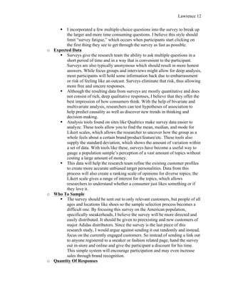 Adidas 'Sneakerhead Market' Research Plan | PDF