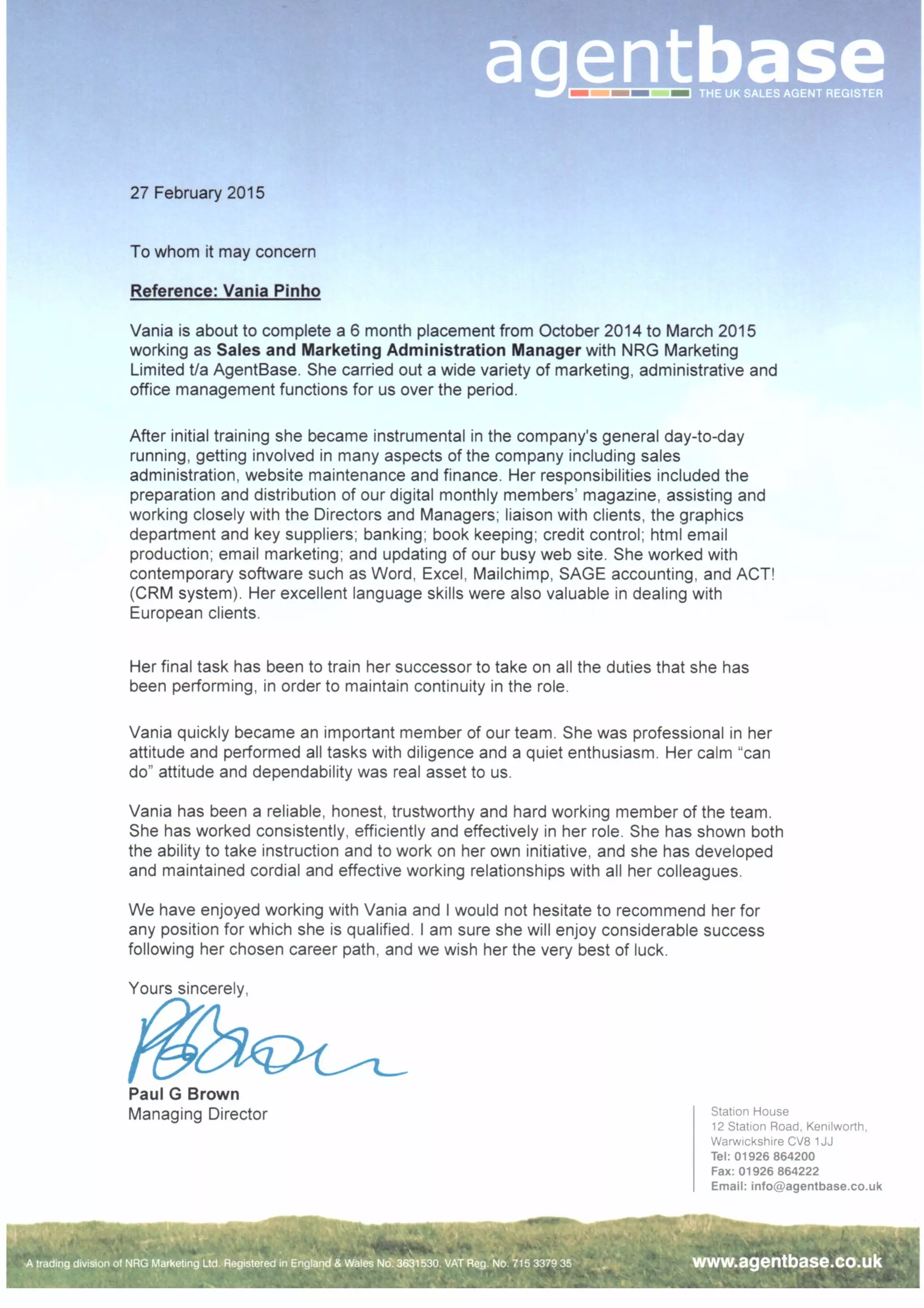 Reference Letter | PDF