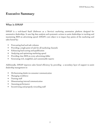 DMAP Business Plan DRAFT | PDF