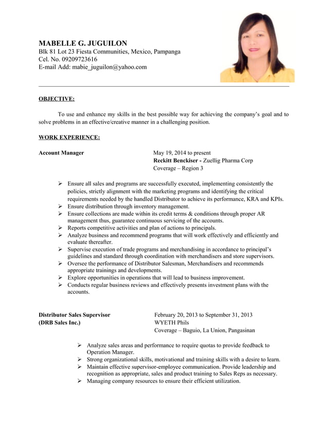 Resume of MJ (1) | DOC