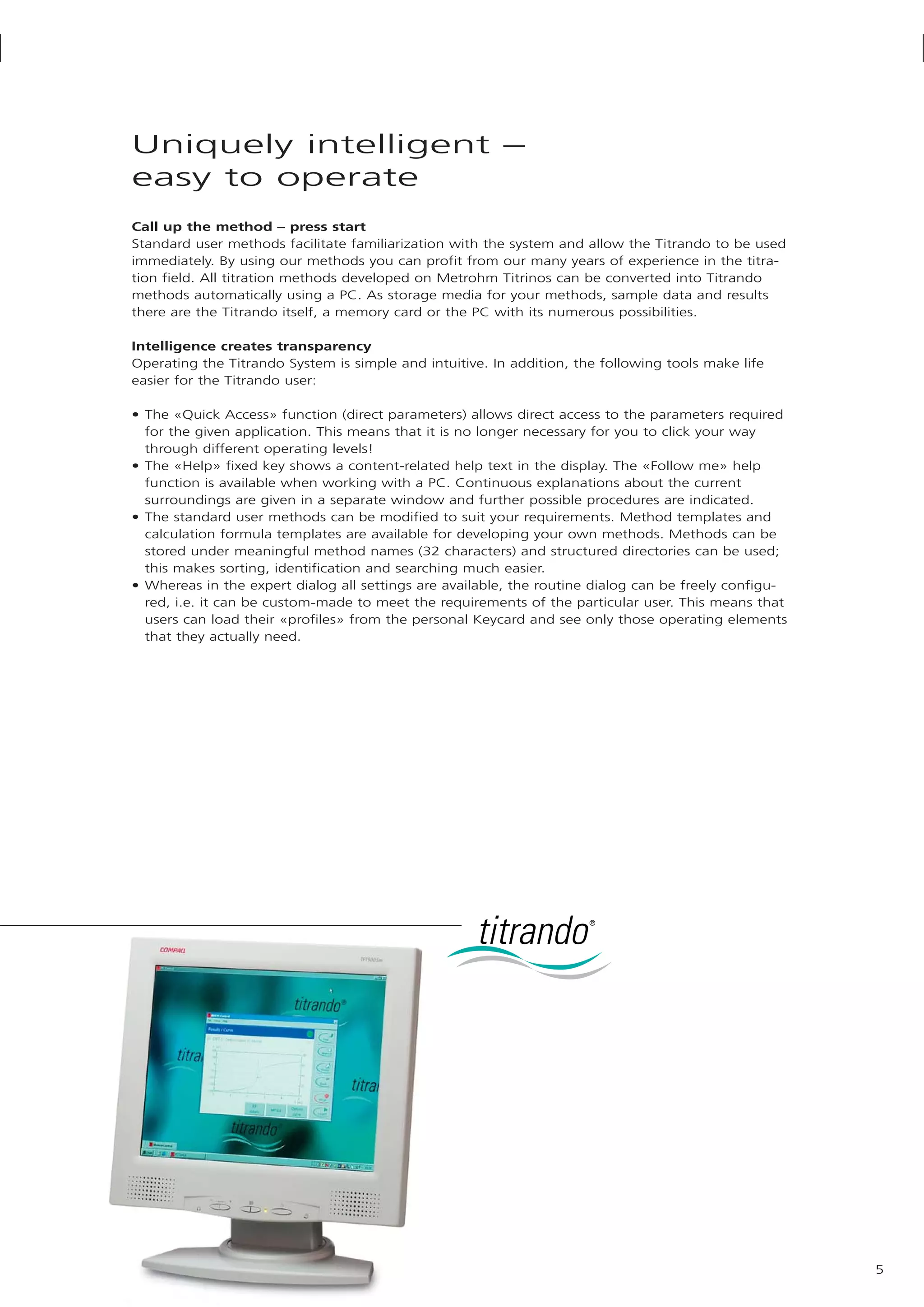 888 Titrando for Titration Applications from Metrohm | PDF