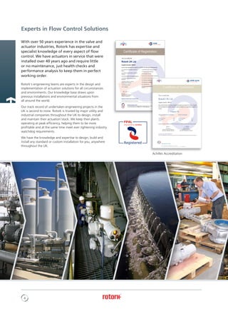 RSS Rotork UK Projects and Services | PDF