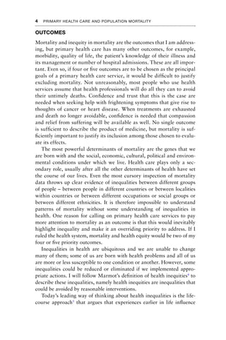 Primary Health Care and Population Mortality Richard Baker | PDF