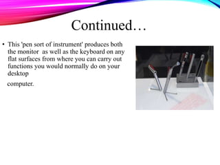 5 PEN PC TECHNOLOGY with GEN OF Computers | PPTX