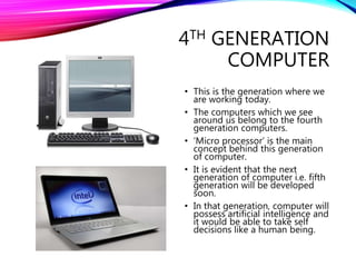 5 PEN PC TECHNOLOGY with GEN OF Computers | PPTX