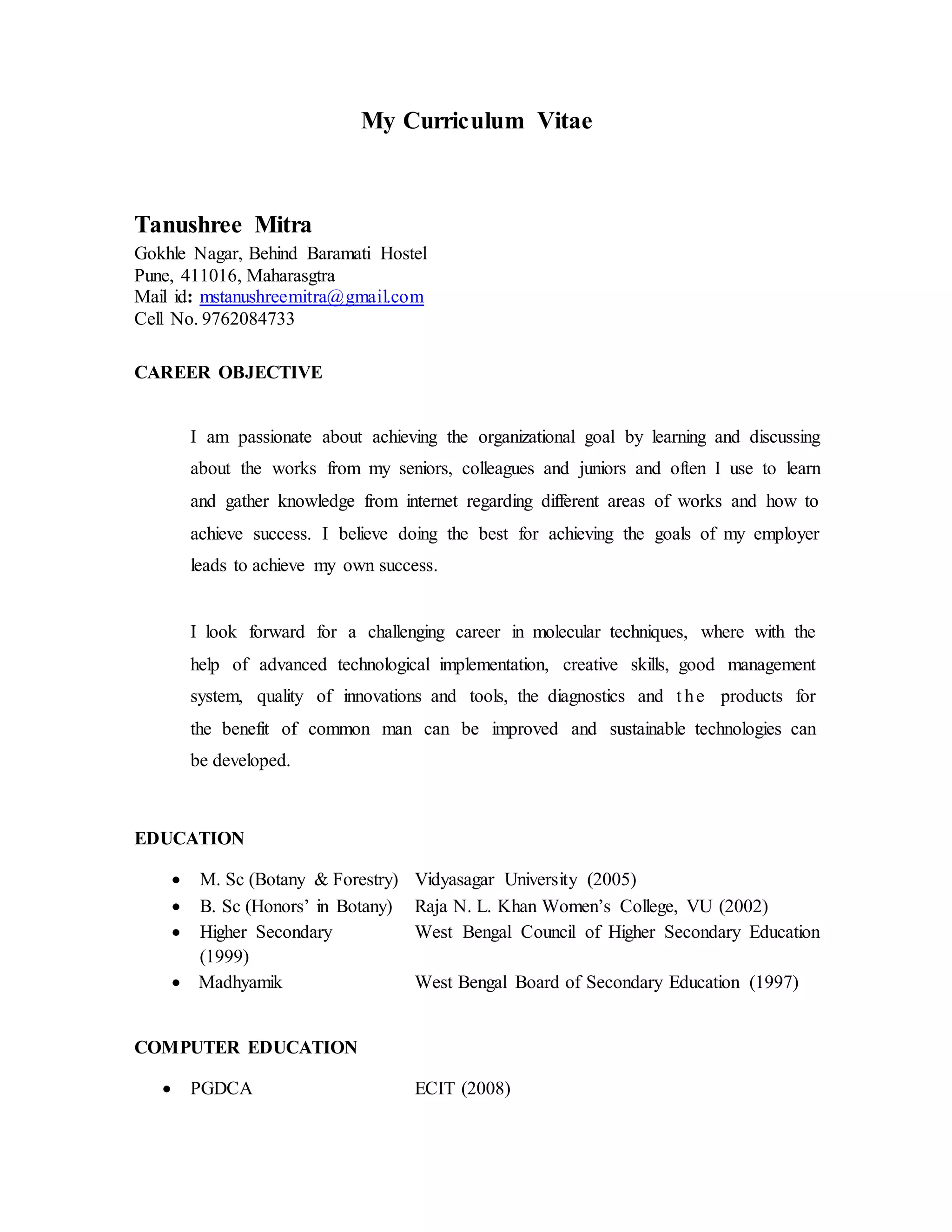 My CV | PDF