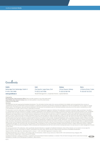 Goodbody Market Pulse - Wk 22 - 2015 | PDF