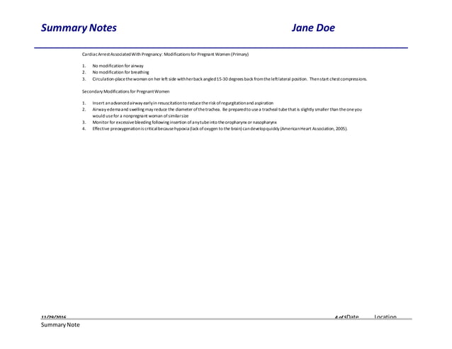Re-dacted Medical Record Summary | PPT