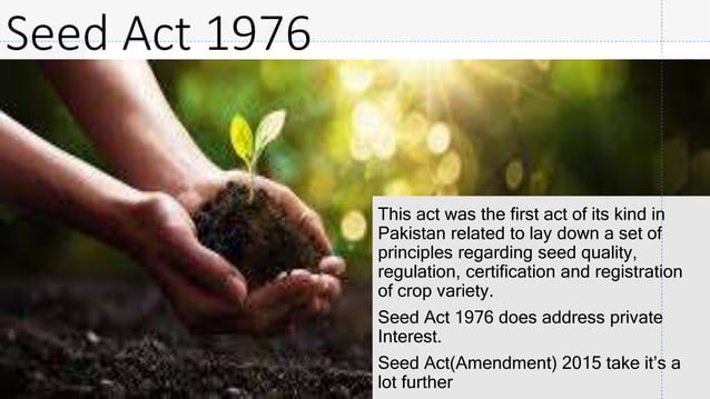 SEED LAWS AND ACTS | PPT