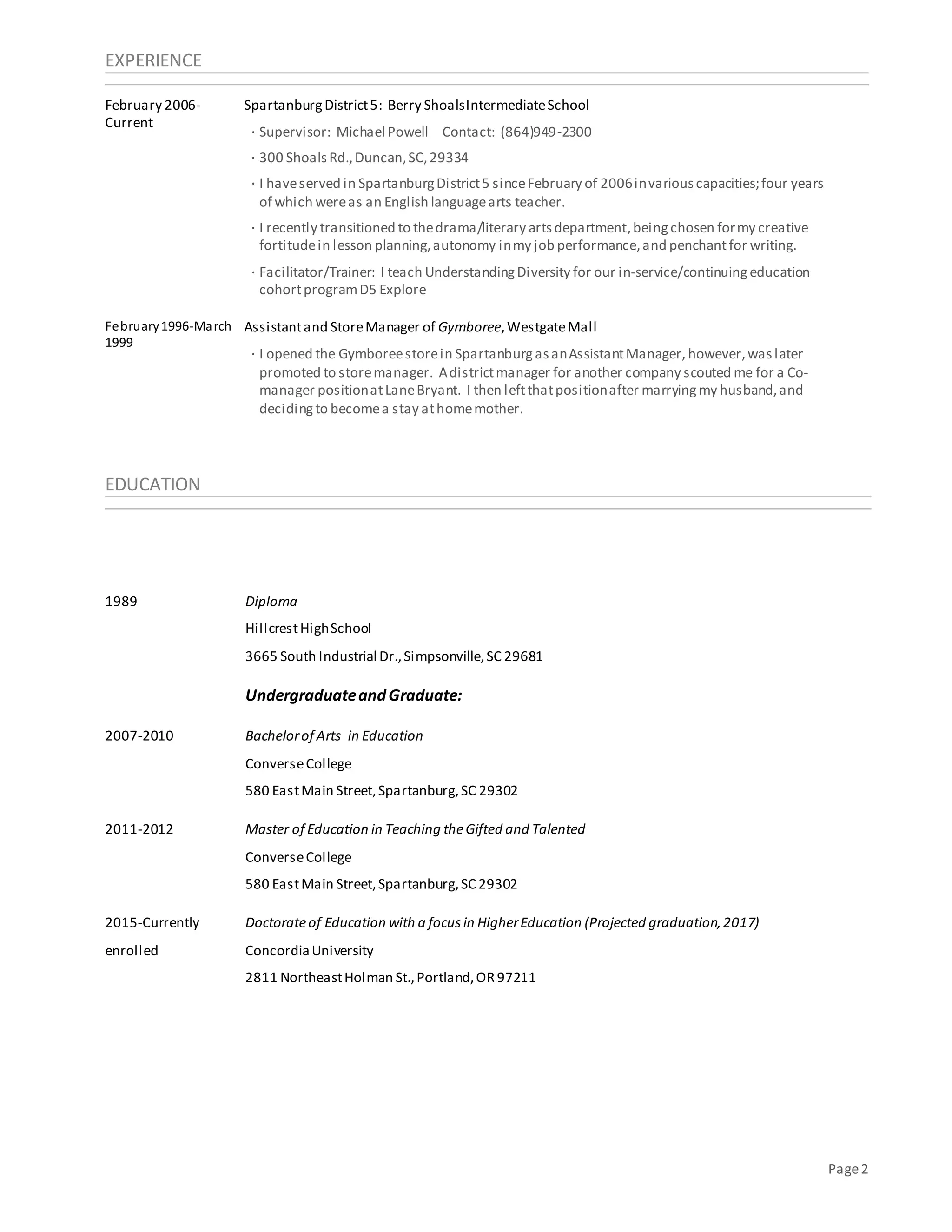 Melissa Rhodes Resume (5) | PDF