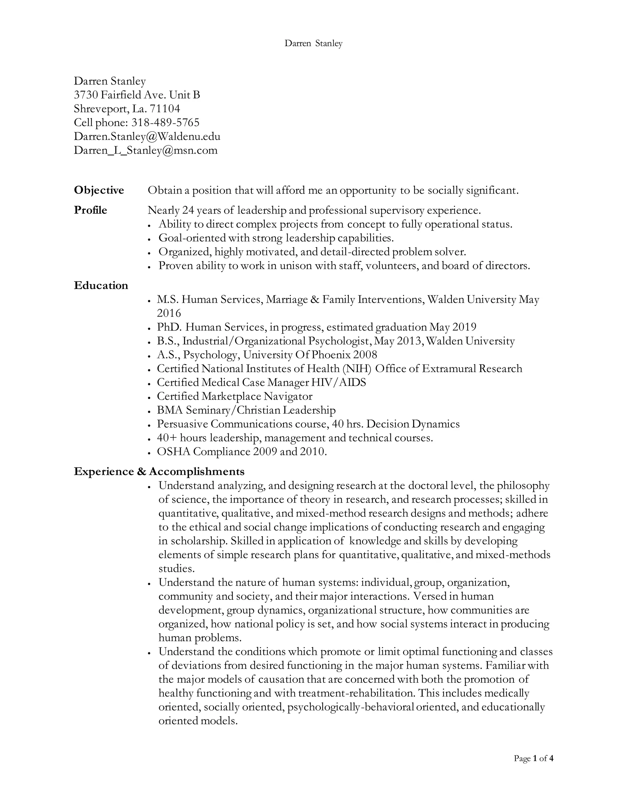 0 - Darren Stanley Resume 02-02-2017 | DOCX