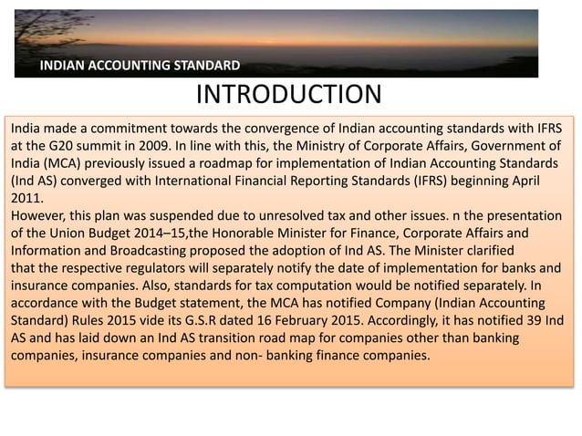 Implementation of IND AS | PPTX | Business Accounting & Finance | Business