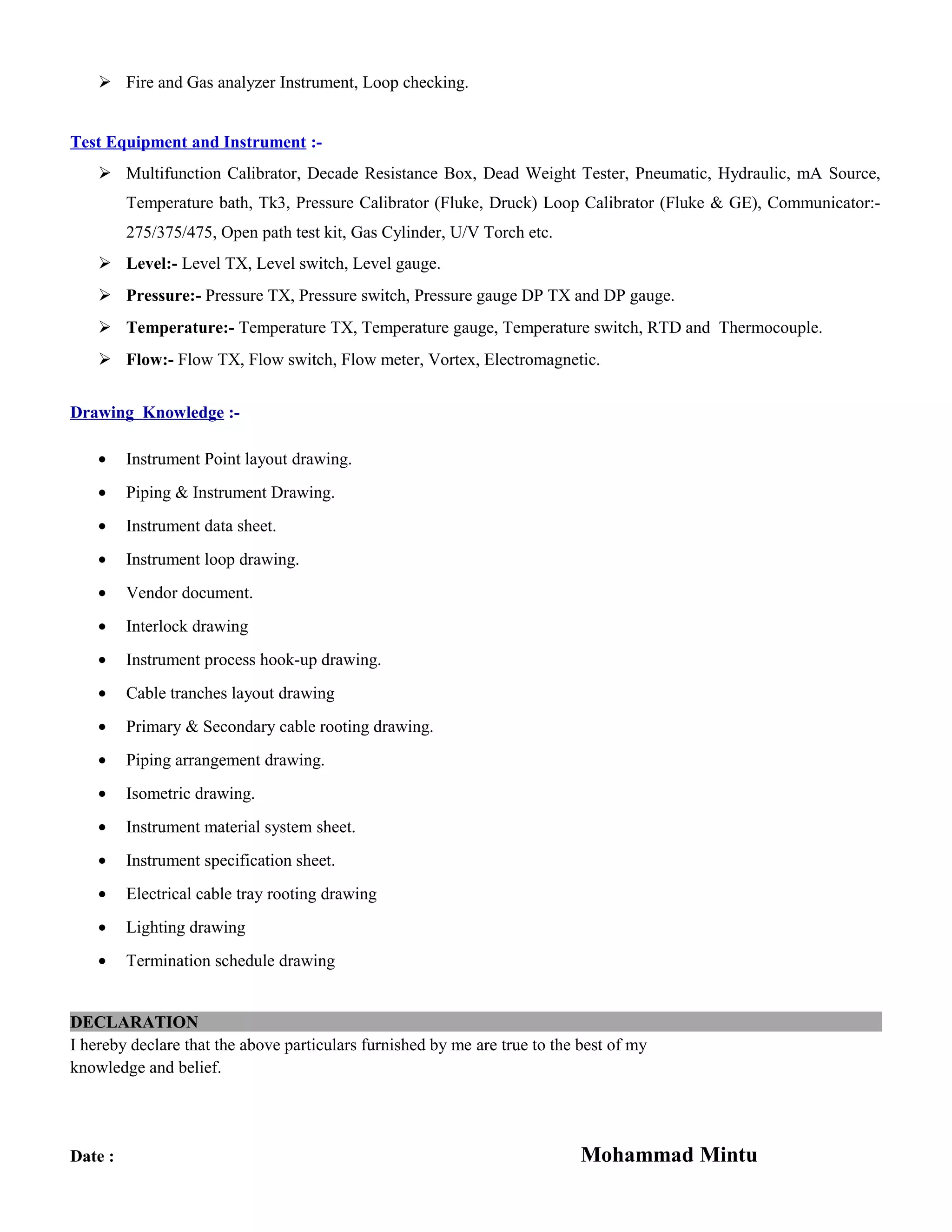 mintu updated cv | PDF