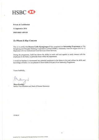 HSBC References | PDF
