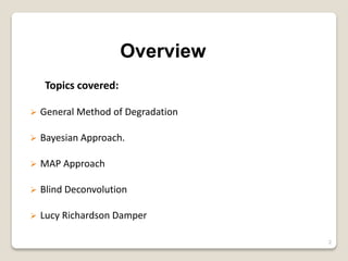 Deblurring of Digital Image PPT | PDF