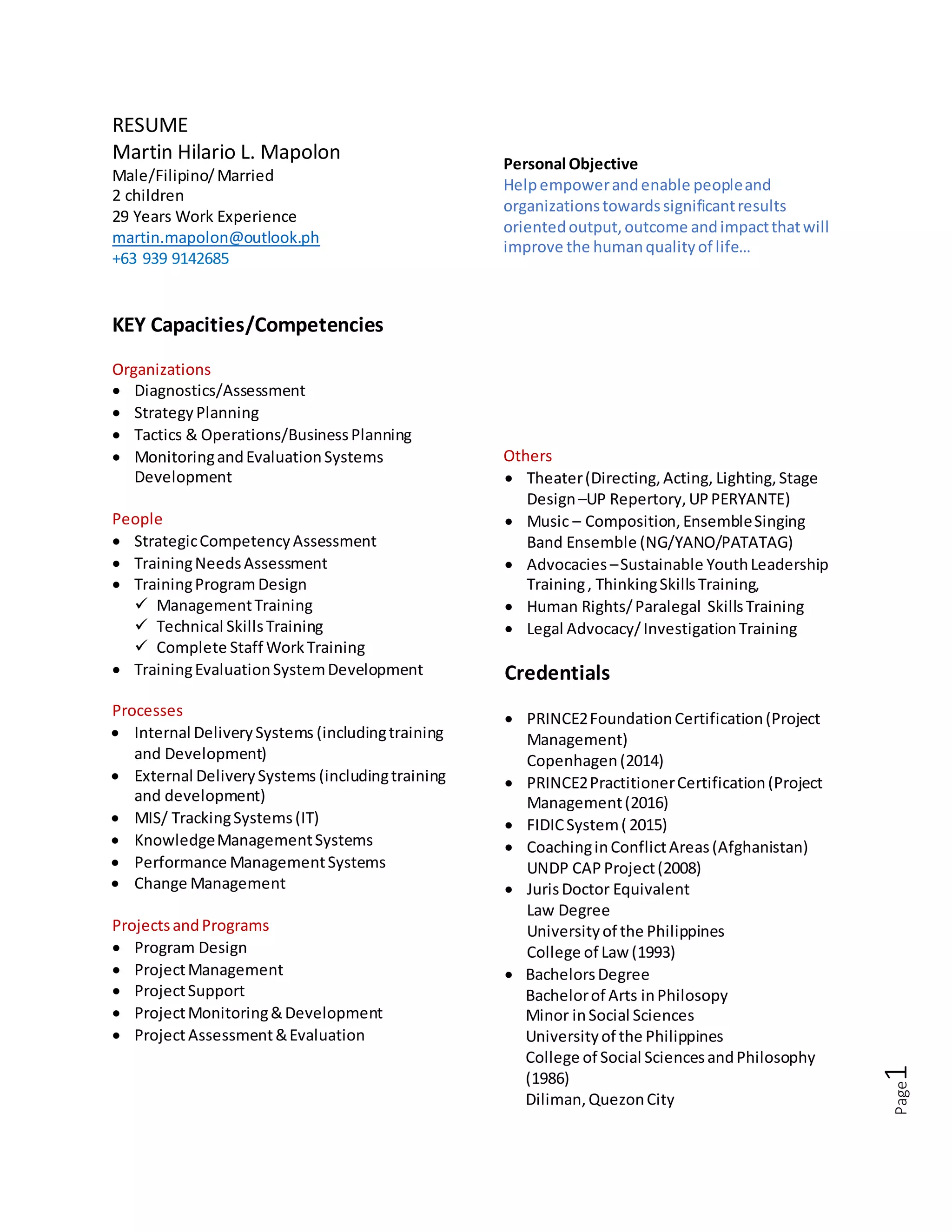 Resume Martin Mapolon Thematic-all themes | DOCX