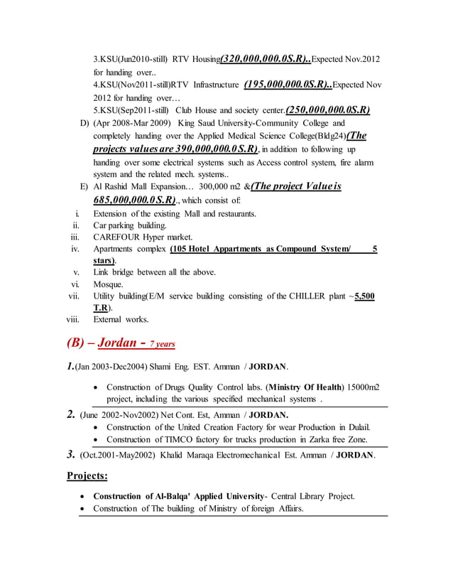 2016 c.v | DOCX | Civil Engineering Industry | Industries