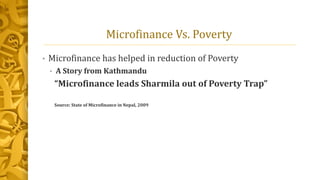 Impact of Microfinance on Poverty Alleviation | PPTX
