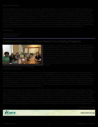 iCare Provider Bulletin September 2016 | PDF