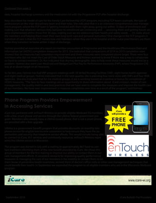 iCare Provider Bulletin September 2016 | PDF