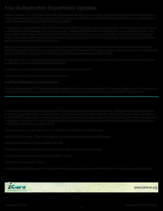 iCare Provider Bulletin September 2016 | PDF