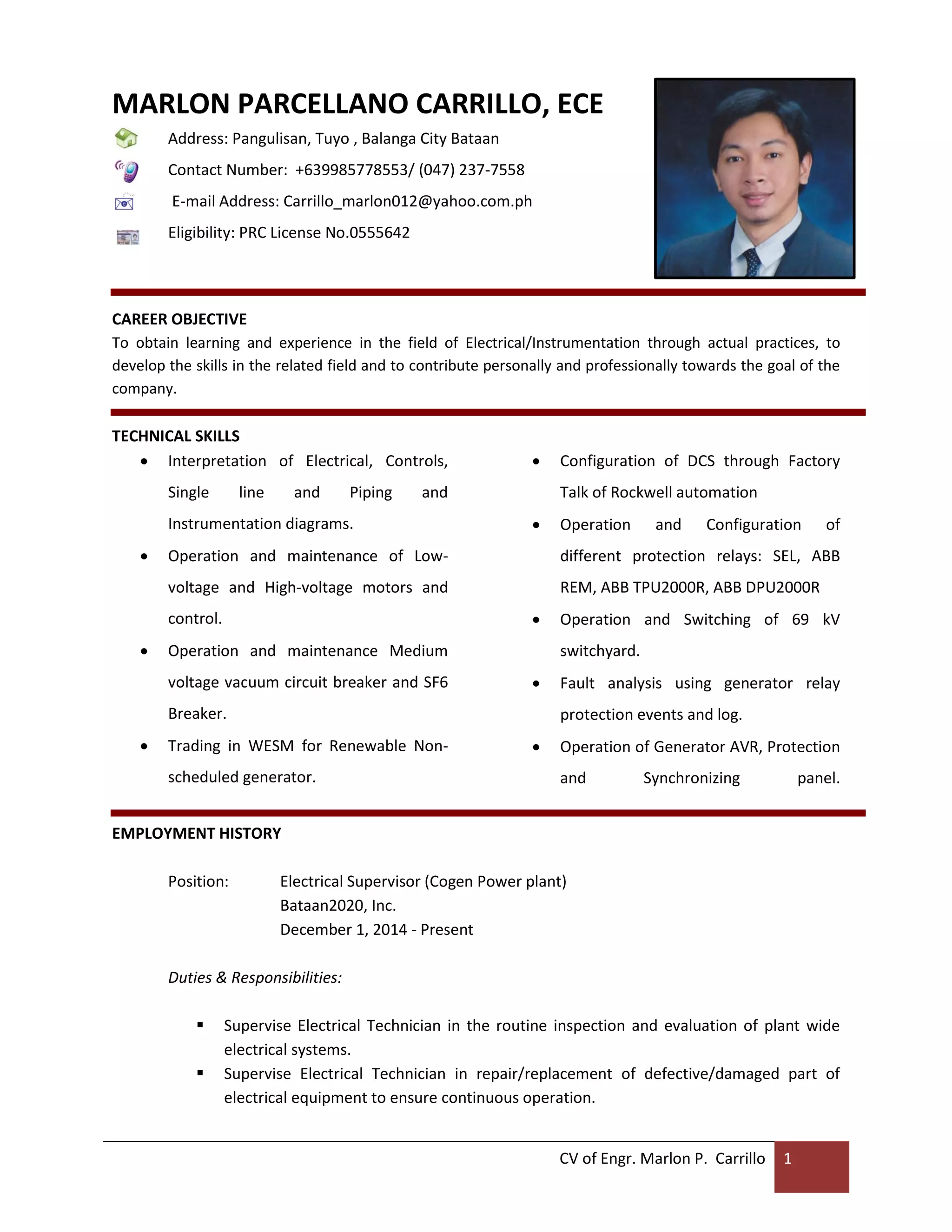 Marlon P. Carrillo -RESUME | PDF