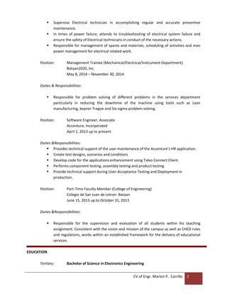 Marlon P. Carrillo -RESUME | PDF