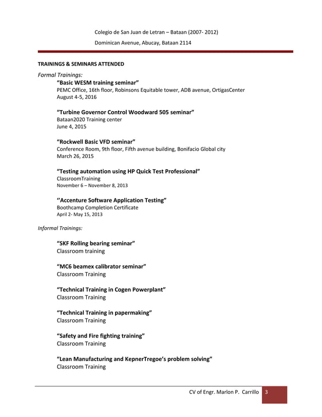 Marlon P. Carrillo -RESUME | PDF | Civil Engineering Industry | Industries