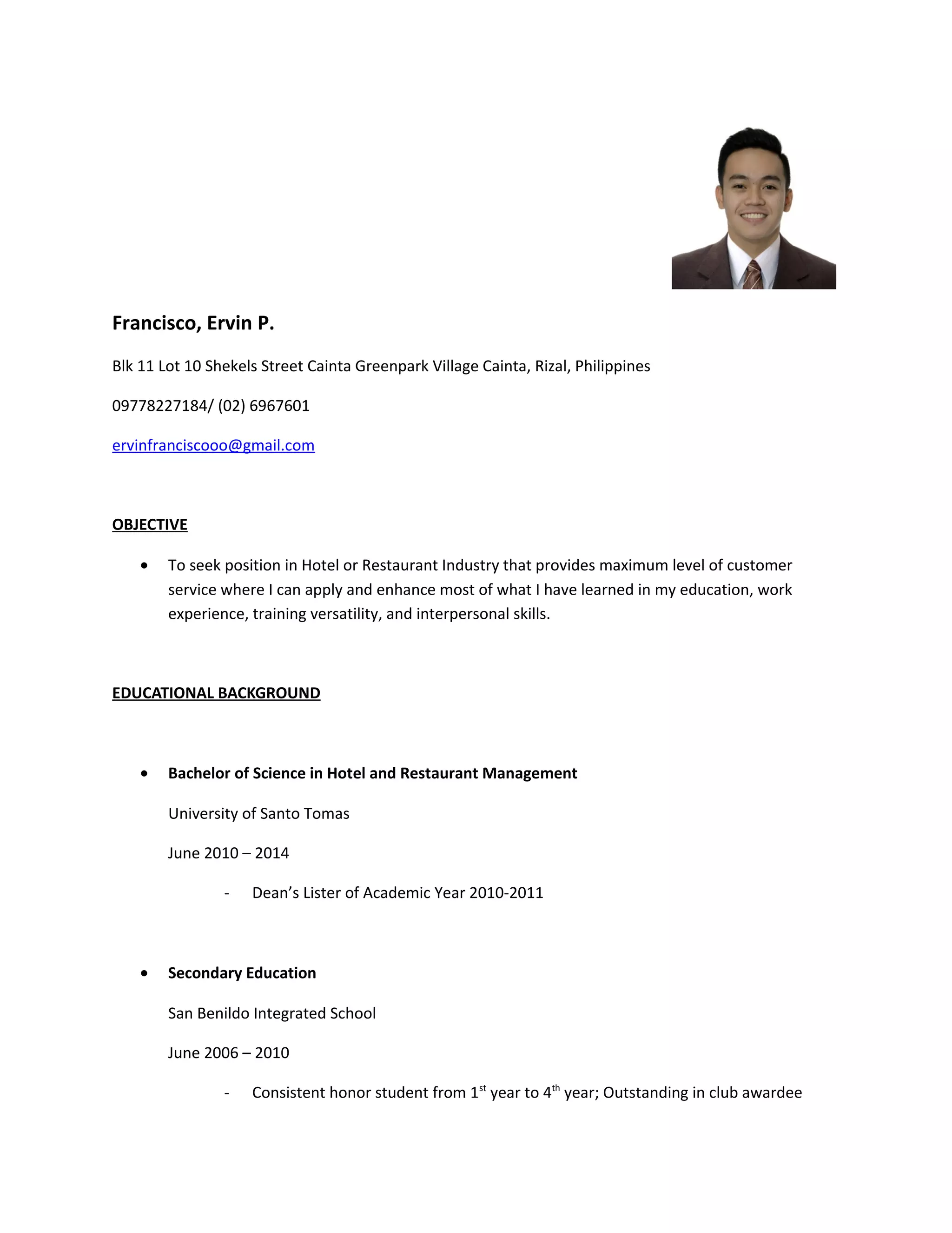 Updated resume | ODT