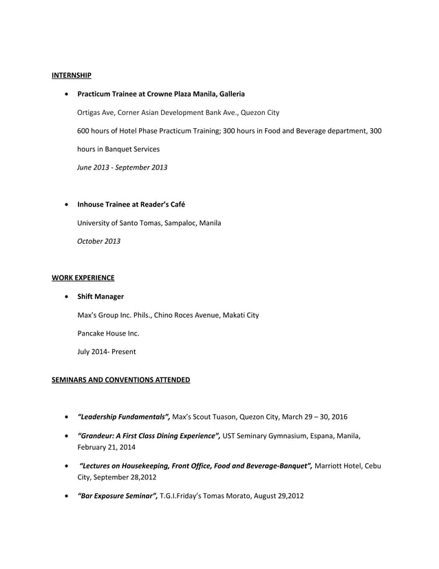 Updated resume | ODT