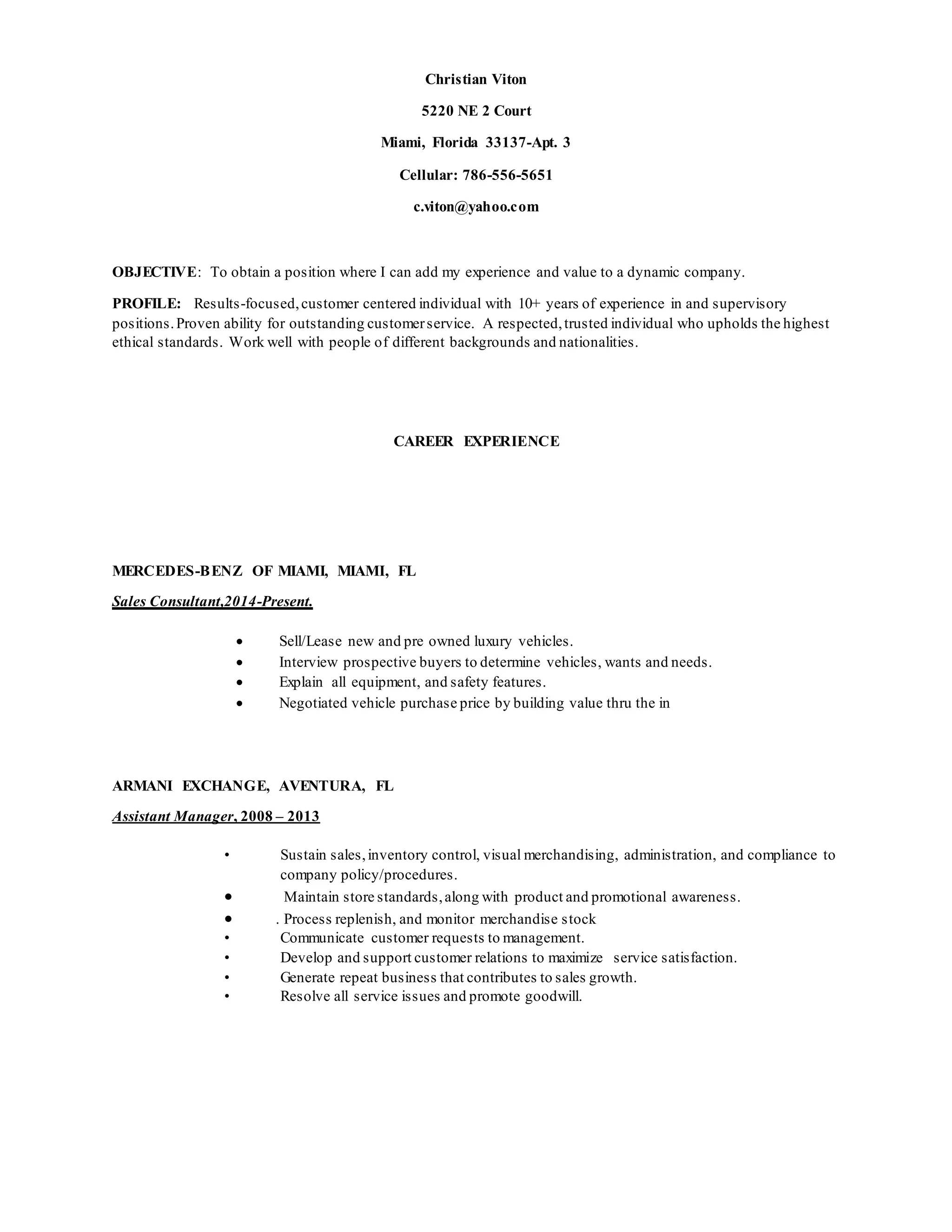 CV Resume2016 | DOCX