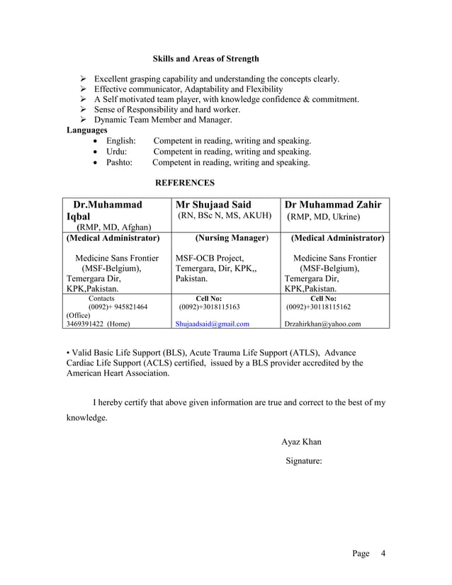 AYAZ CV 2015 PDF updated | PDF