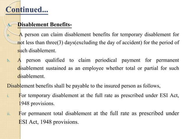 The Employee State Insurance[ESI] Act,1948 | PPT