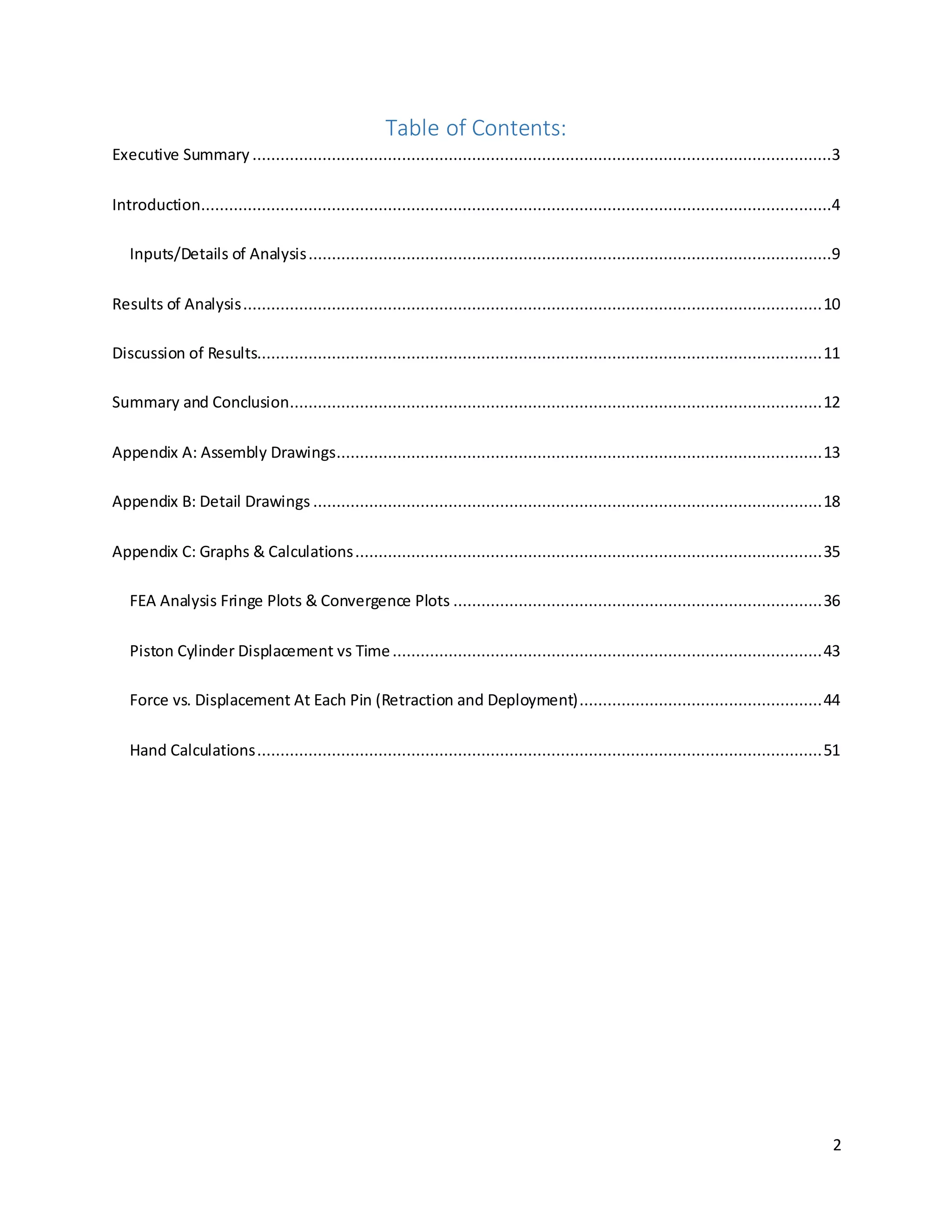 Landing Gear Project Final Report | DOCX
