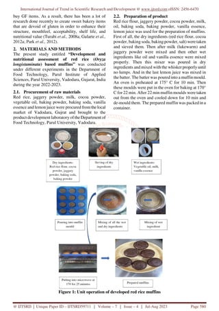 Development and Nutritional Assessment of Red Rice Oryza Longistaminata ...