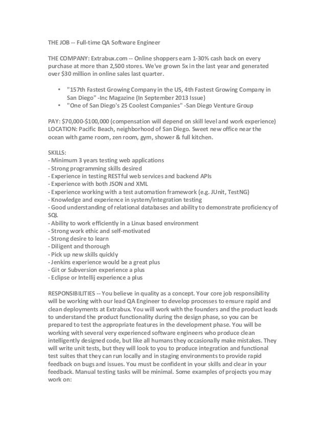 QA Job Description qa-job-description