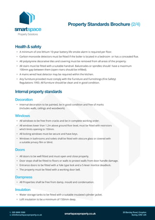 Smartspace Property Standards Brochure | PDF