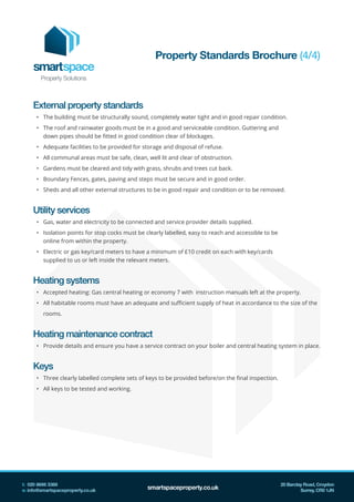 Smartspace Property Standards Brochure | PDF