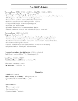 Gabriel CV Post Grad | PDF