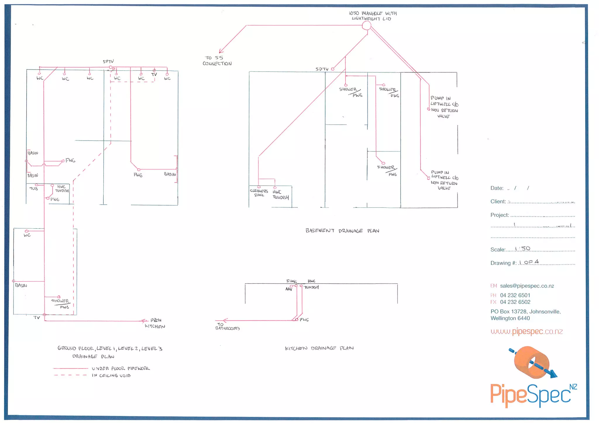 Sanitary plans for 4 storey building | PDF