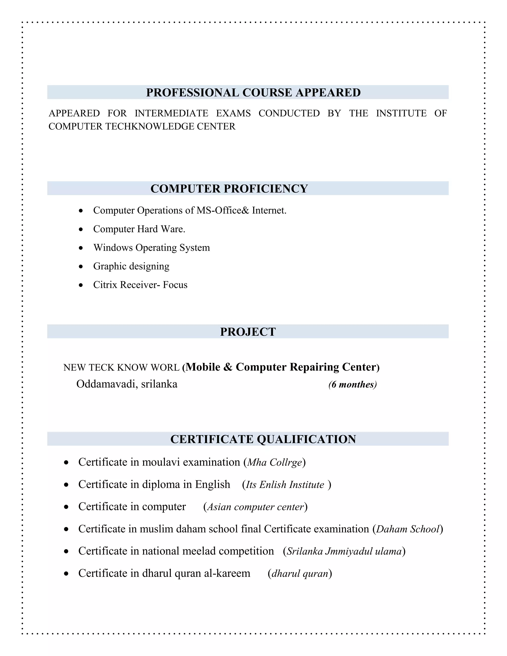 RESUME..HALFAN | PDF