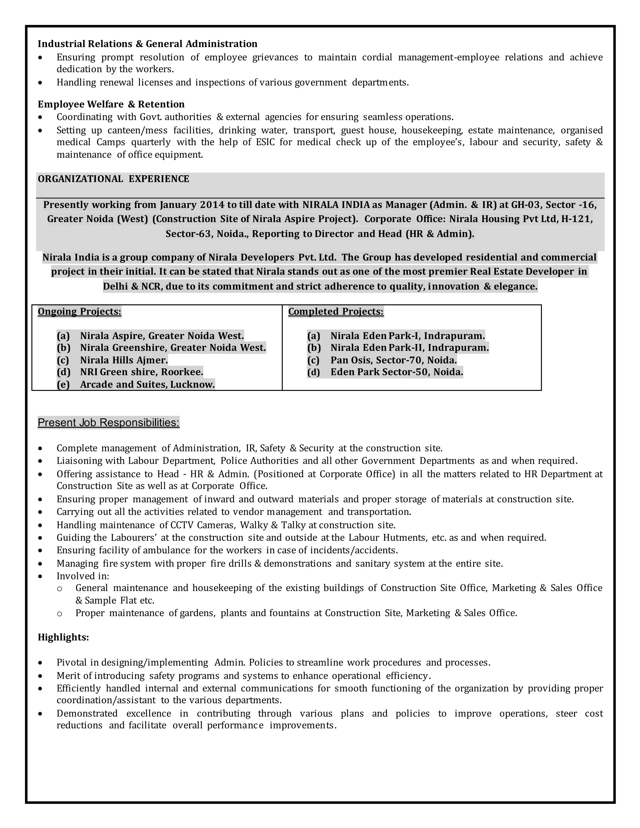 RESUME (HITENDRA KUMAR CHAUDHARY) | DOCX