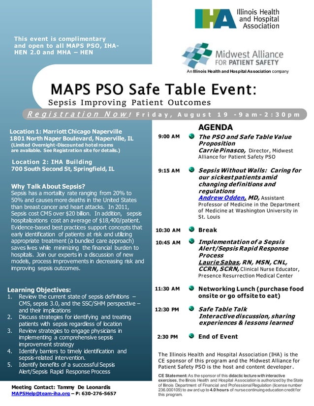HEN-MAPS PSO Sepsis Agenda | DOCX | Healthcare Industry | Industries